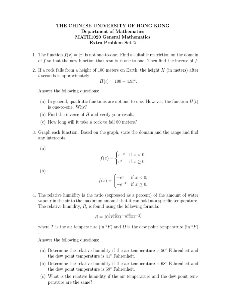 Set 2 Pdf Function Mathematics Mathematics
