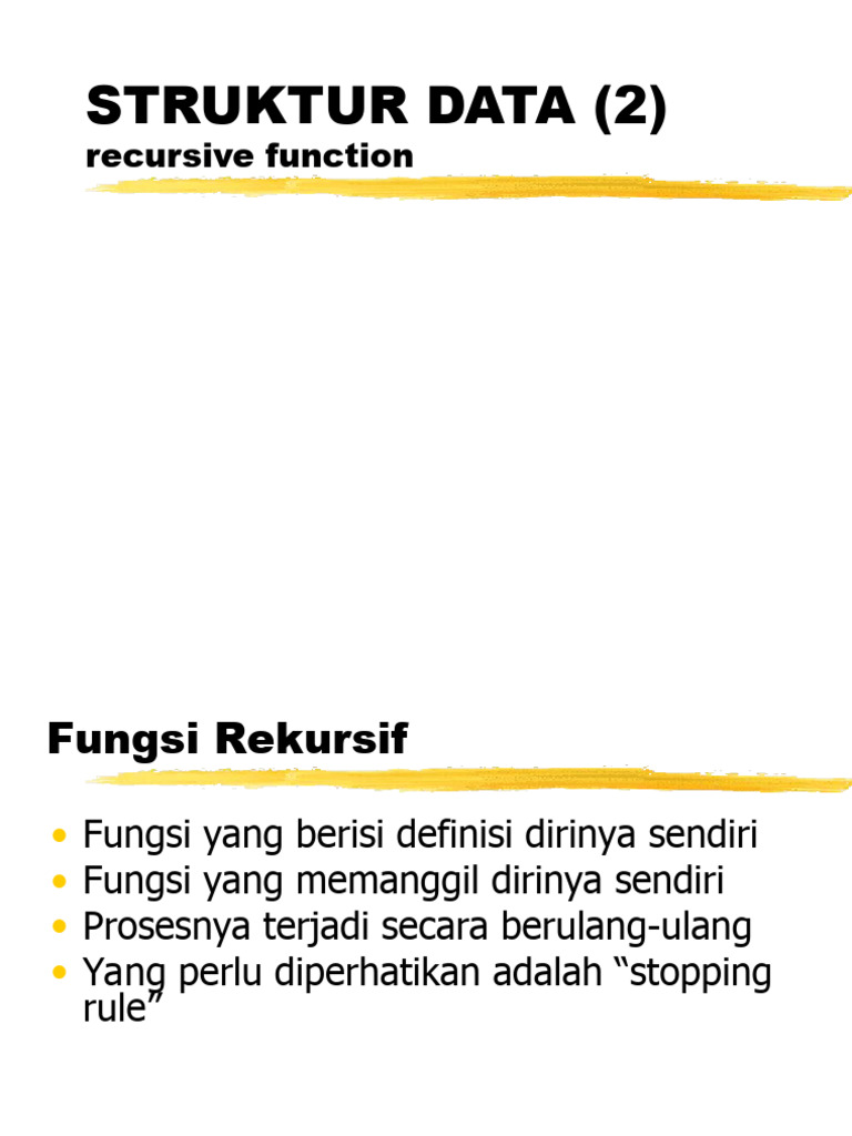 Rekursif | PDF | Metode & Bahan Ajar