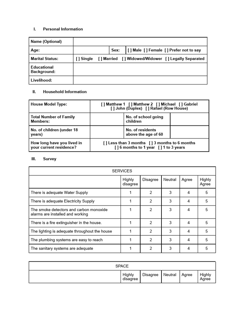 2nd Revised Questionnaire | PDF | Building Engineering