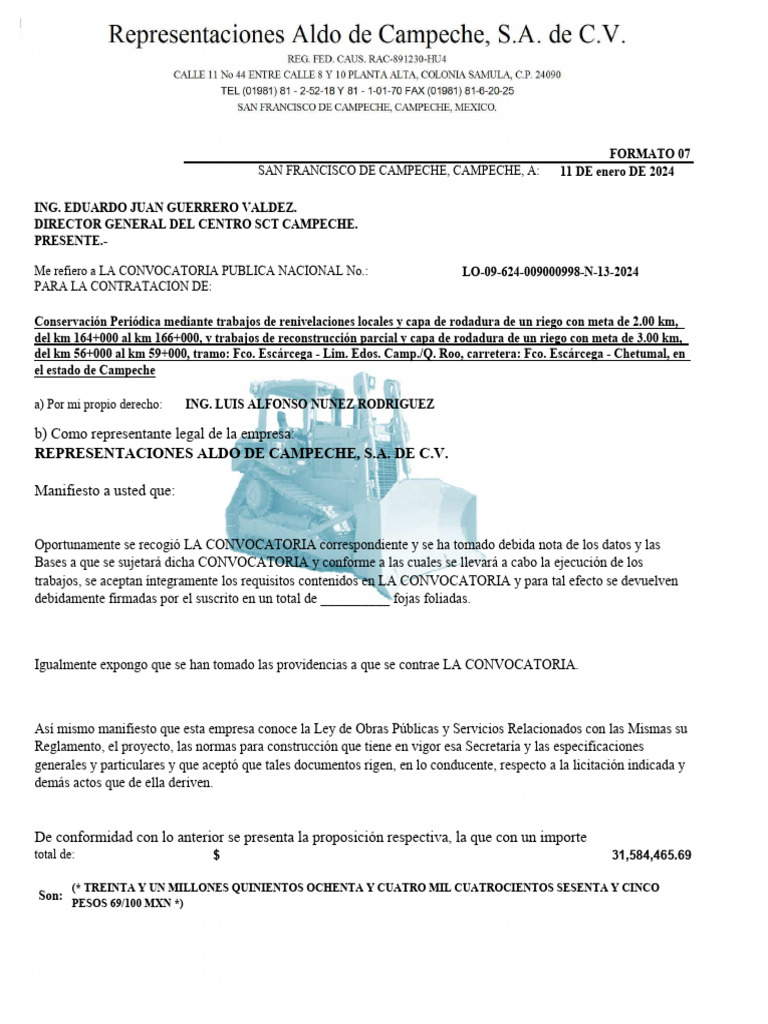 1 Eco 012 Propuesta SCT | PDF | Gobierno