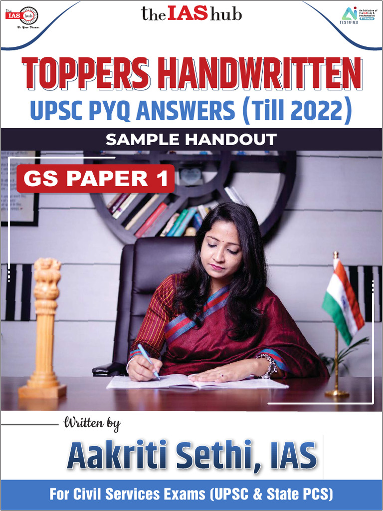 Handwritten PYQ answers theIAShub | PDF