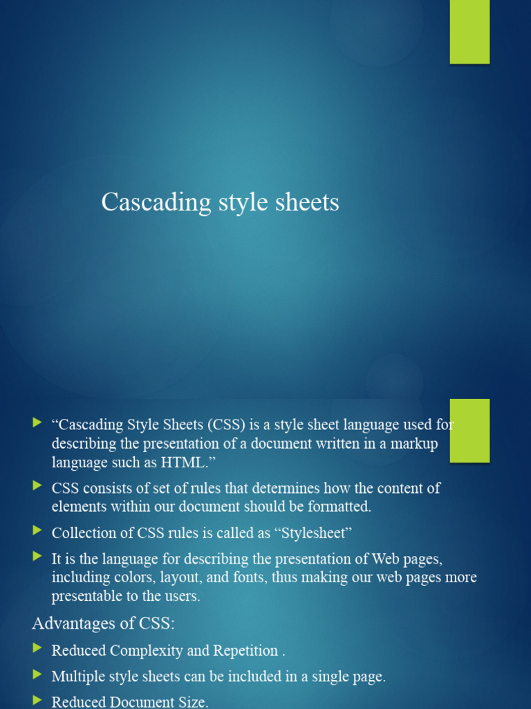 CSS Intro | PDF | Html Element | Html CSS Intro | PDF | Html Element | Html