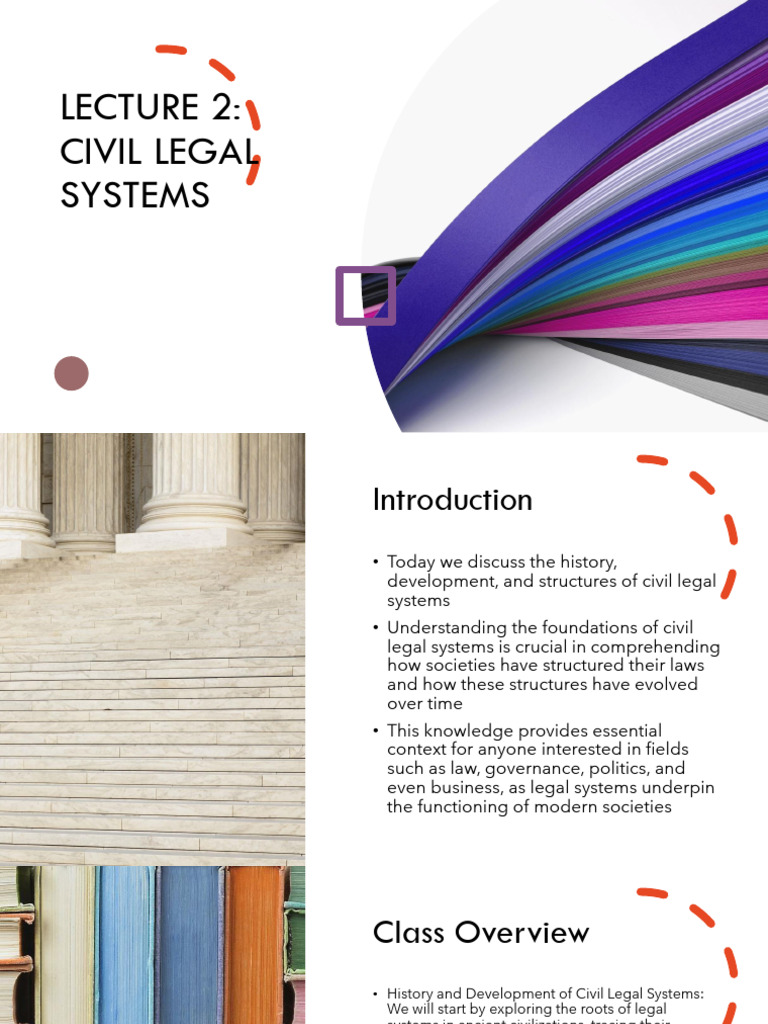 Lecture 2 - Civil Legal System | PDF | Bill (Law) | Judiciaries