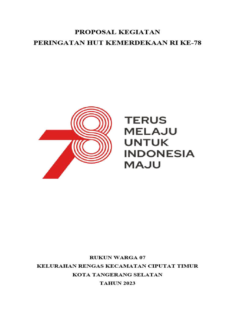 Proposal 17 Agustus RW 10 | PDF