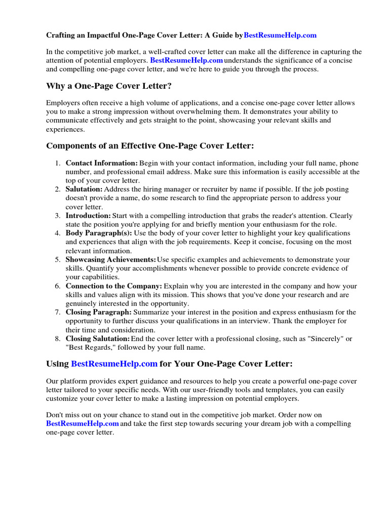 Job Seekers' Cover Letter Guide | PDF | Résumé | Information