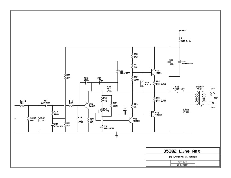 Schematic Line Amp | PDF