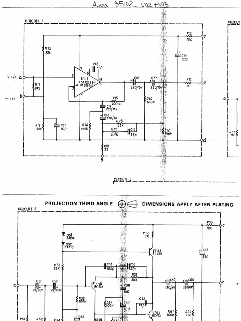 Audix 35102 Circuits | PDF