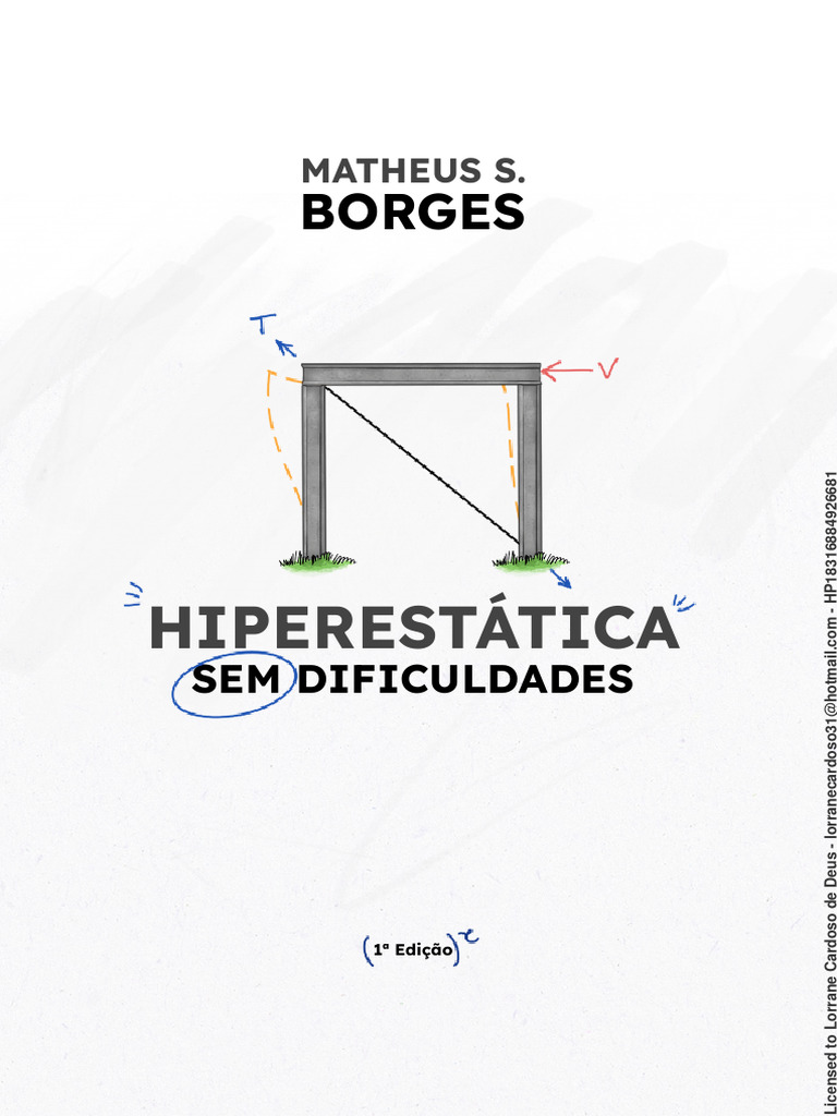 Hiperestática+Sem+Dificuldades+ +PDF+ | PDF | Análise estrutural | Módulo de Young