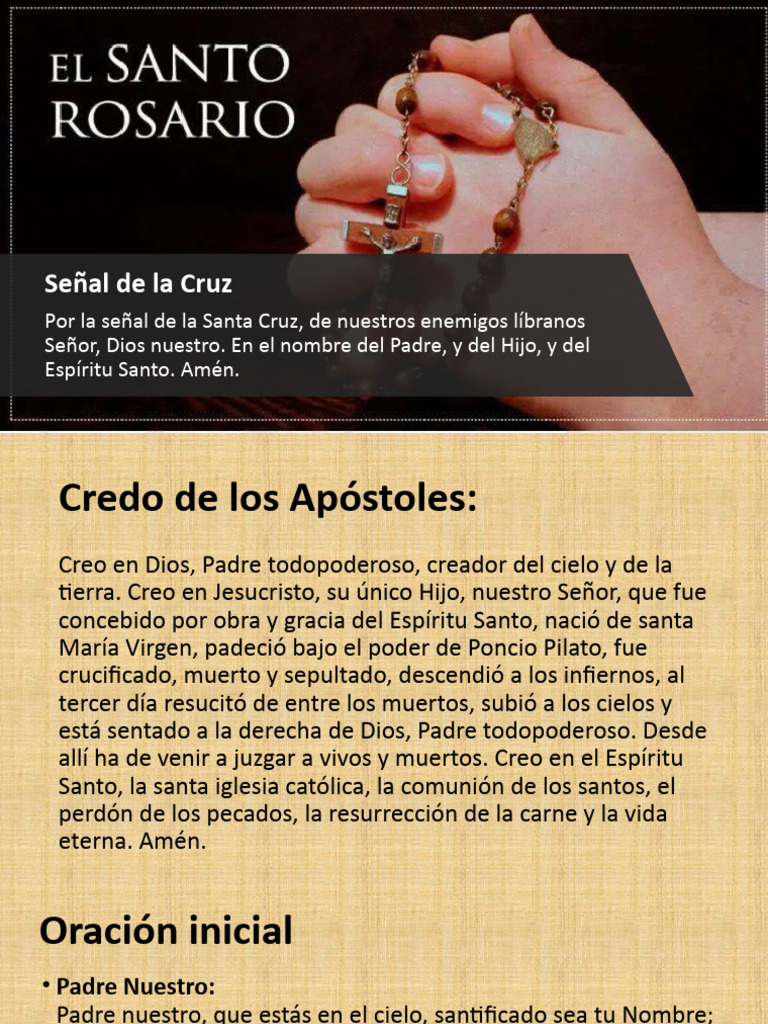 Santo Rosario Misterios Dolorosos V4 Pdf Orador Del Señor María