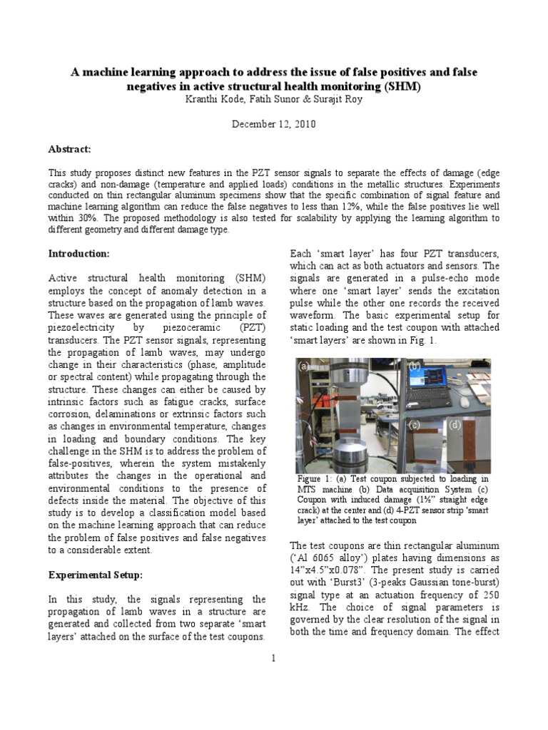 Machine Learning Approaches in SHM | PDF | Support Vector Machine ...