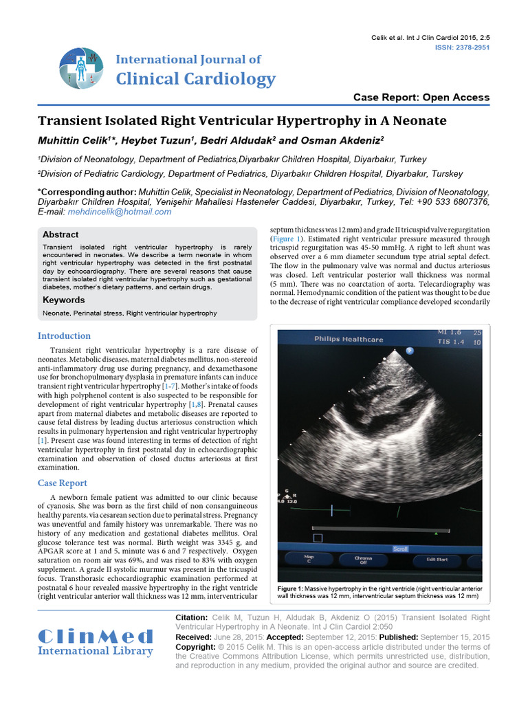 International Journal of Clinical Cardiology Ijcc 2 050 | PDF