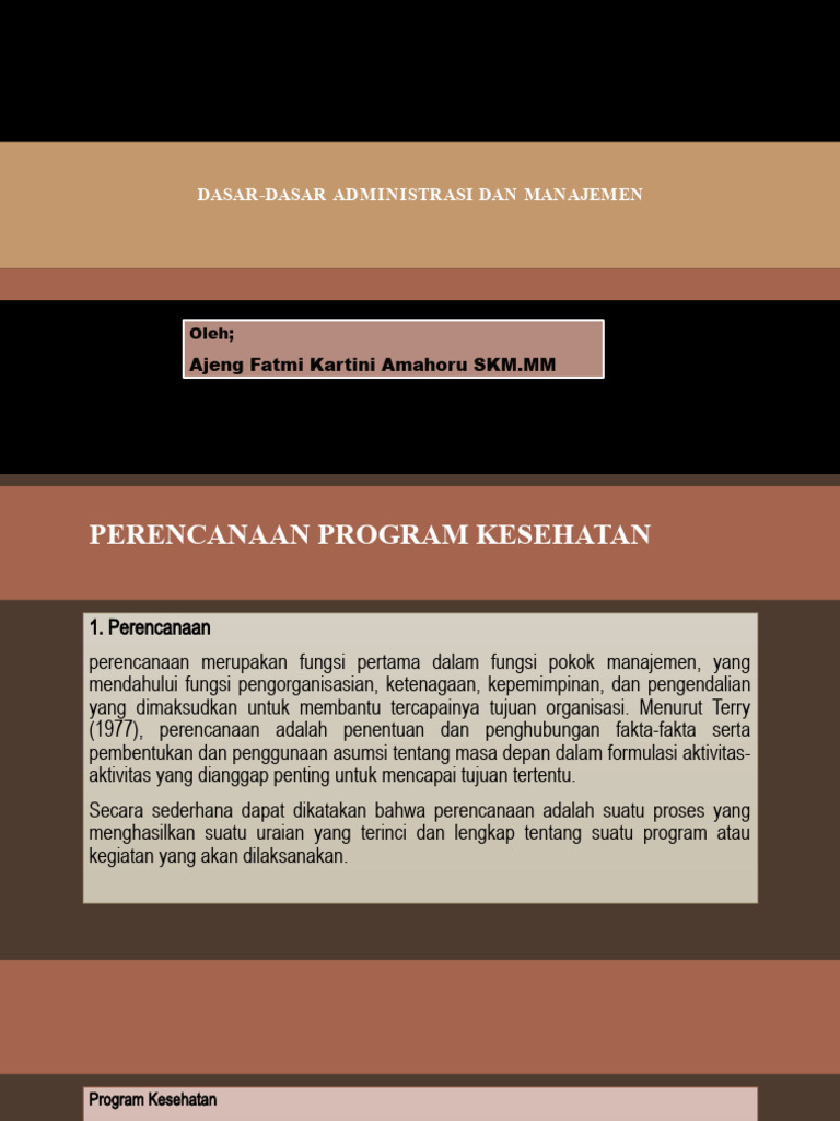 Dasar-Dasar Administrasi Dan Manajemen PPT 2 | PDF
