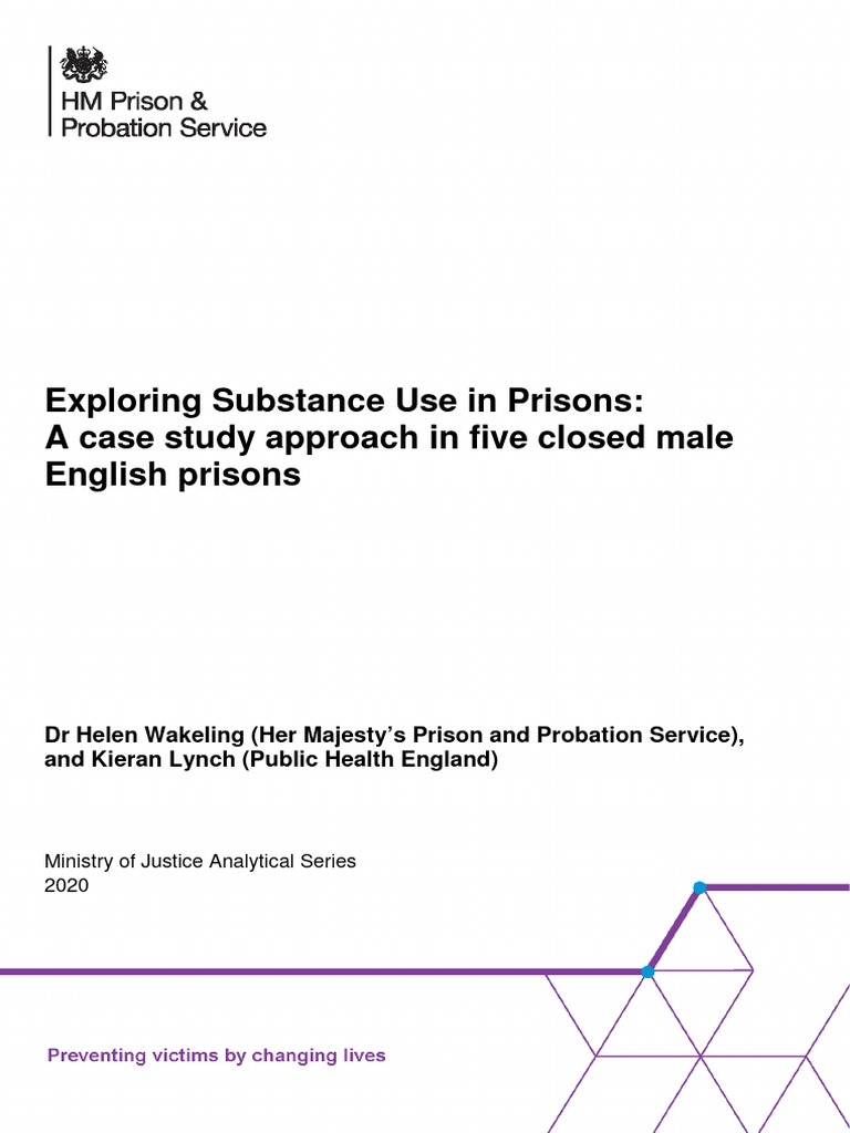 HMPPS - Exploring Substance Use Prisons | PDF | Substance Abuse