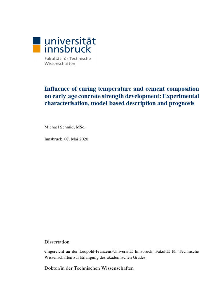 Influence of Curing Temperature and Cement Composition On Early-Age Concrete Strength ...