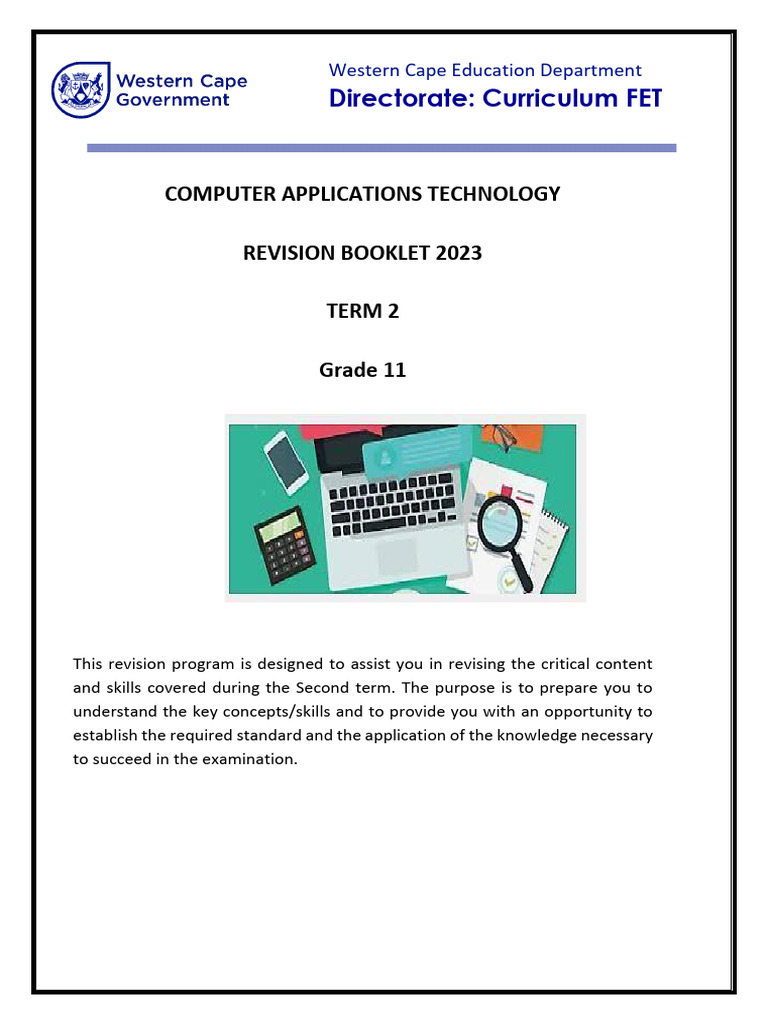 CAT Grade 11 Revisionpackage Term 2 2023 | PDF | Computer Network ...
