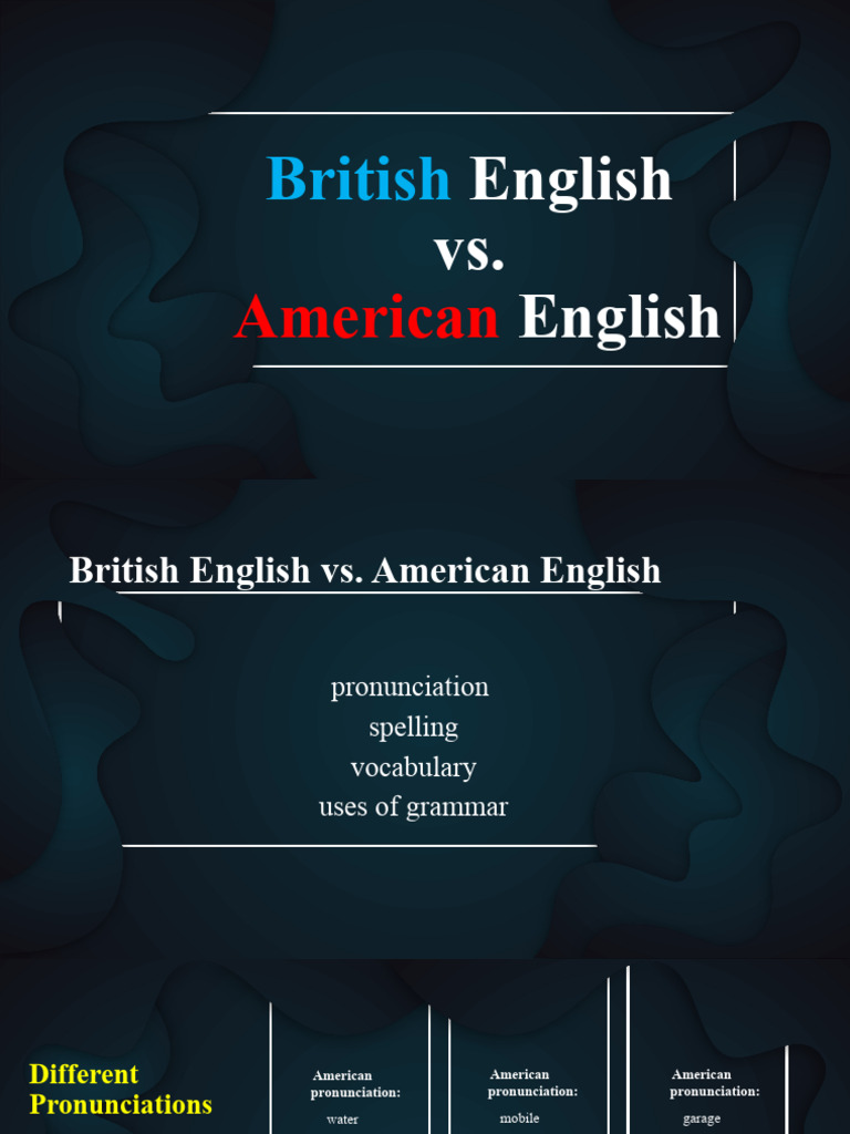 Lesson 3a British Vs American Detailed | PDF | English Language | Verb