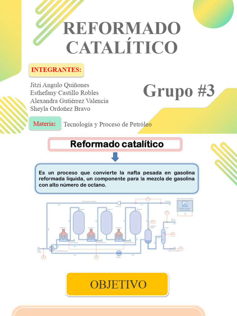 Reformado Catalítico (1) .PPTX 1 | PDF | Ingeniería de Procesos ...