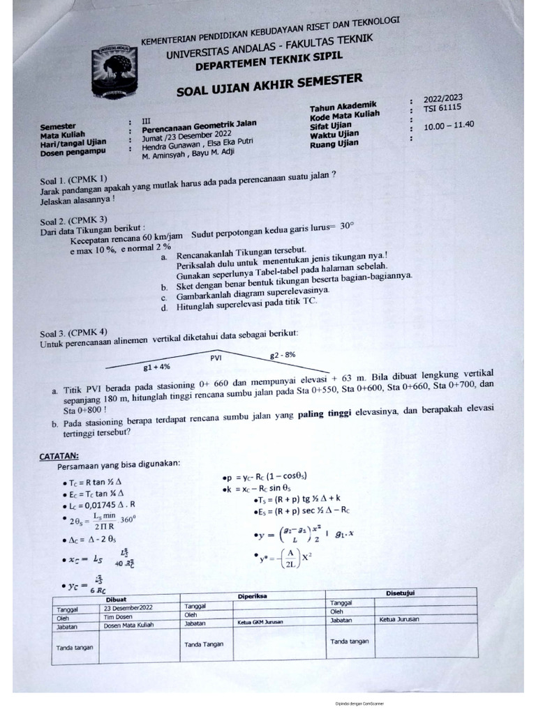 SMT 3 Uas PGJ 22-23 | PDF