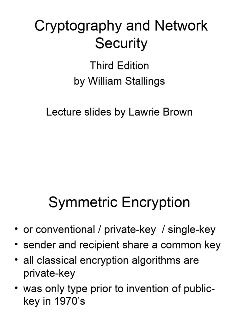 Symmetric Key Cryptography and Its Types | PDF | Cryptography | Cryptanalysis