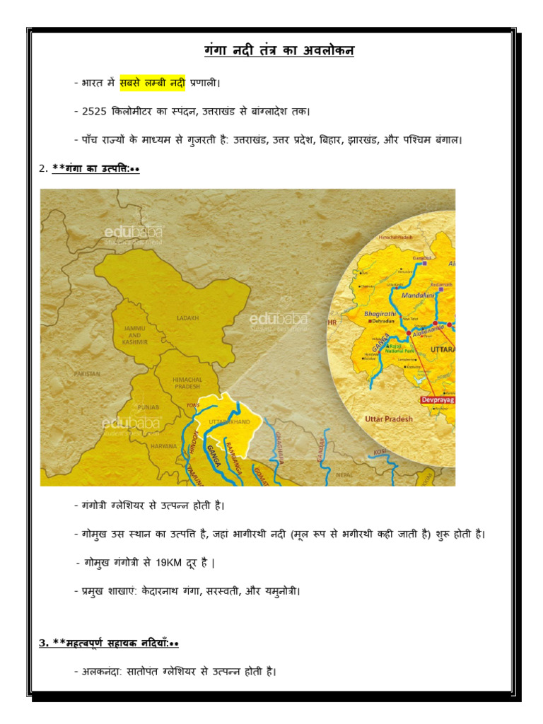 Rivers of India - Indian Geography | PDF