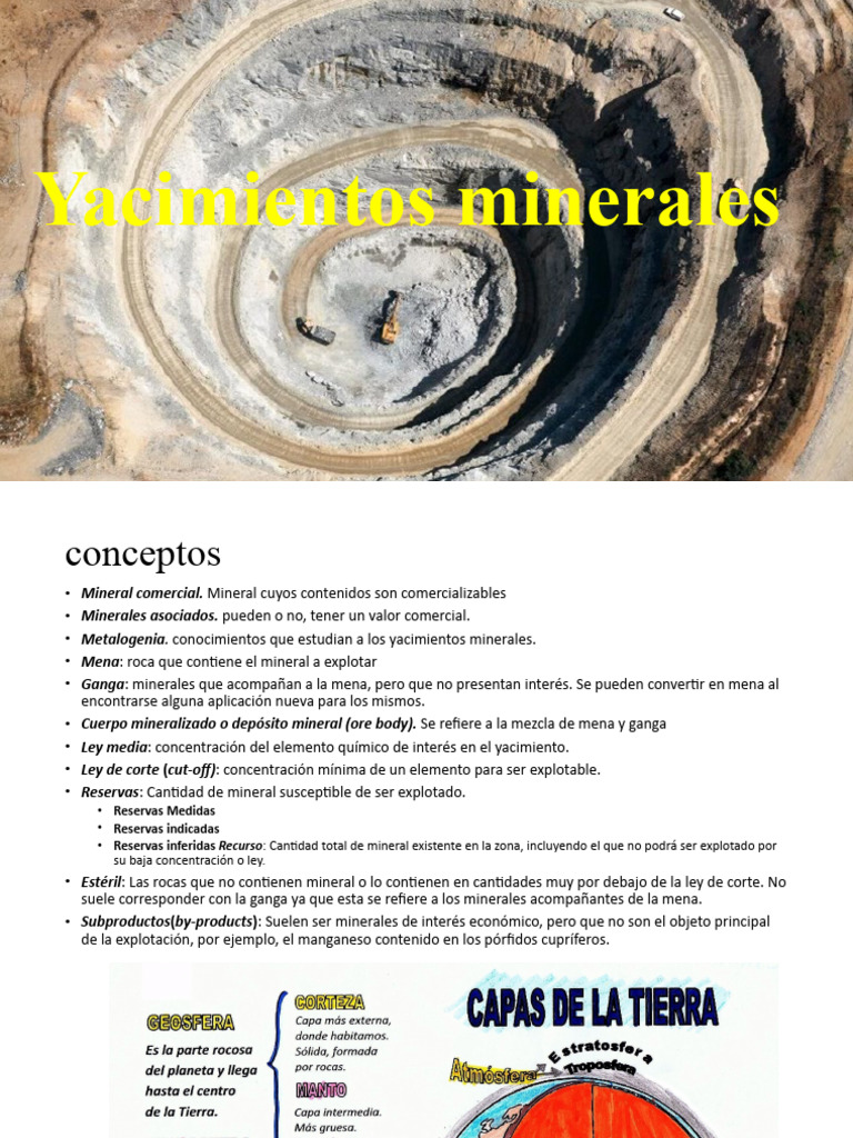 Yacimientos Minerales | PDF | Roca (geología) | Magma