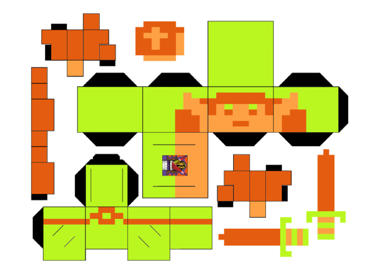 Link 8 Bit Paper Toy Paper Craft | PDF