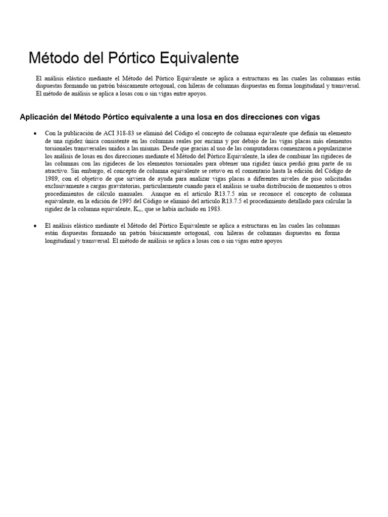 Aplicación de Método Equivalente A Una Losa en Dos Direcciones | PDF | Rigidez | Viga (Estructura)