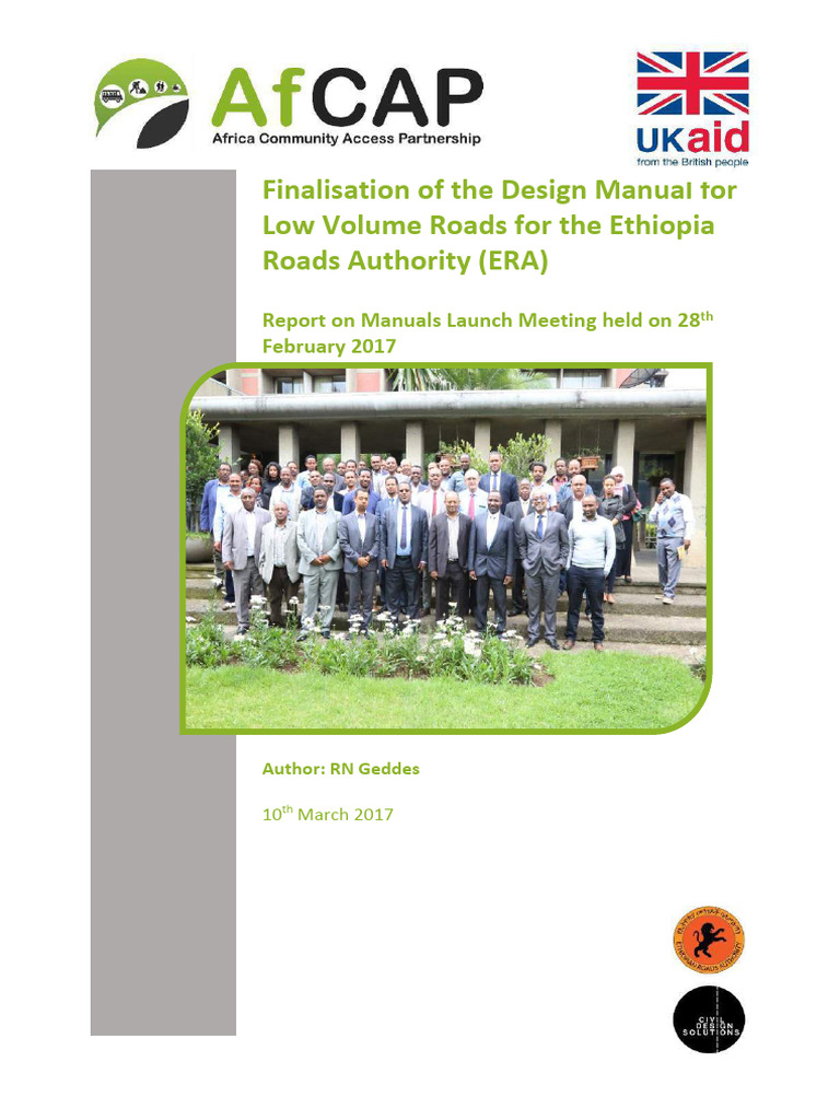 GeddesR 2017 FinalisationDesignManualLVRERA LaunchReport AFCAP ETH2052 ...