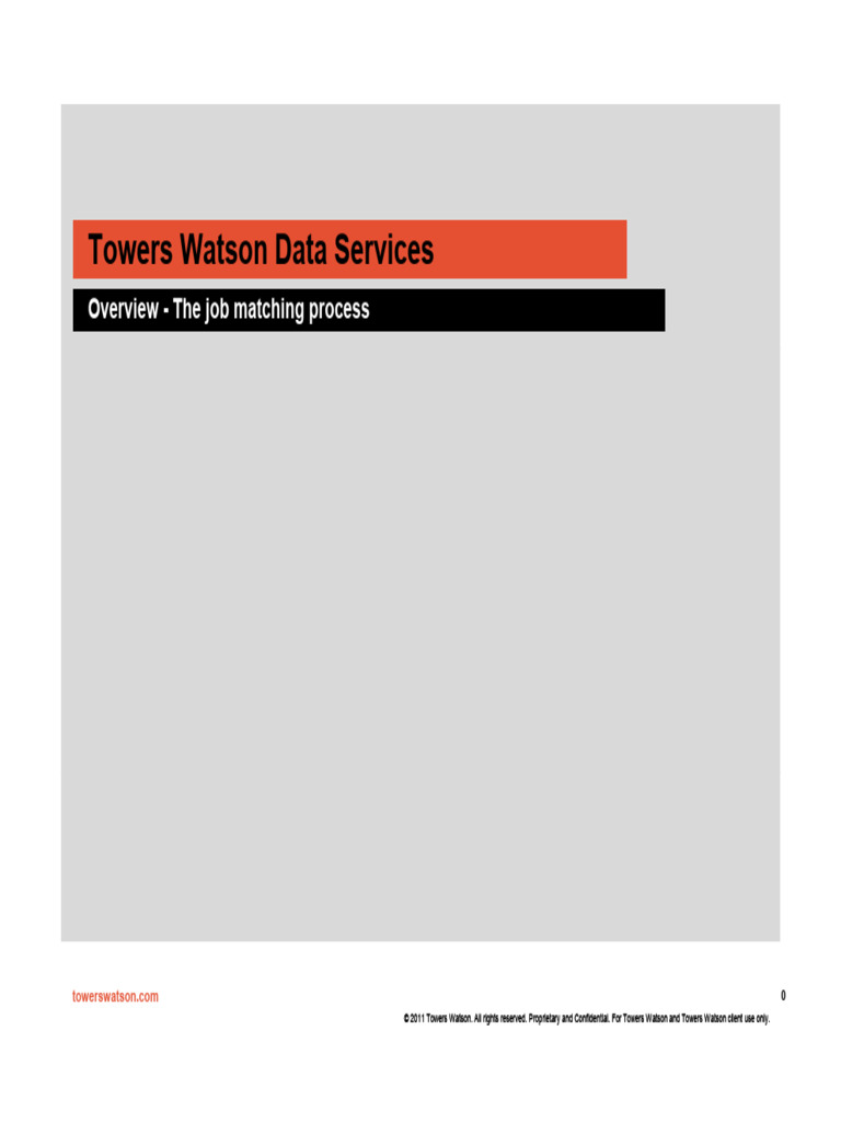 Job Matching Guidelines Overview | PDF | Chief Executive Officer ...