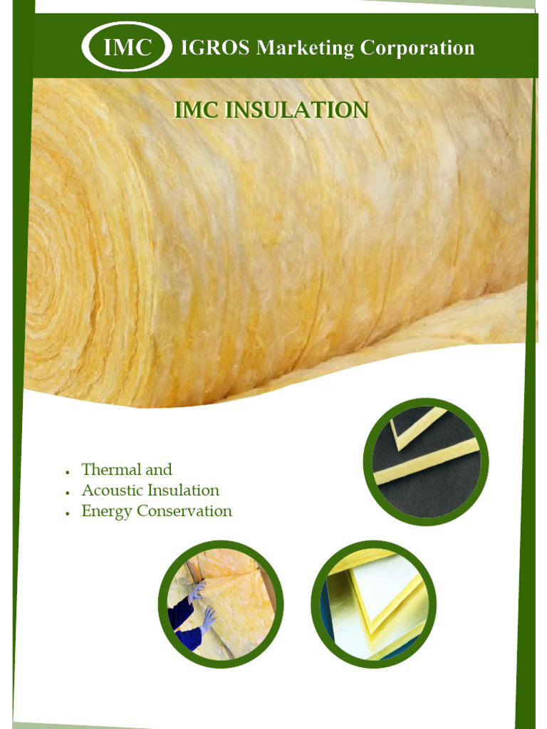 Imc Insulations PDF | PDF | Thermal Insulation | Fiberglass