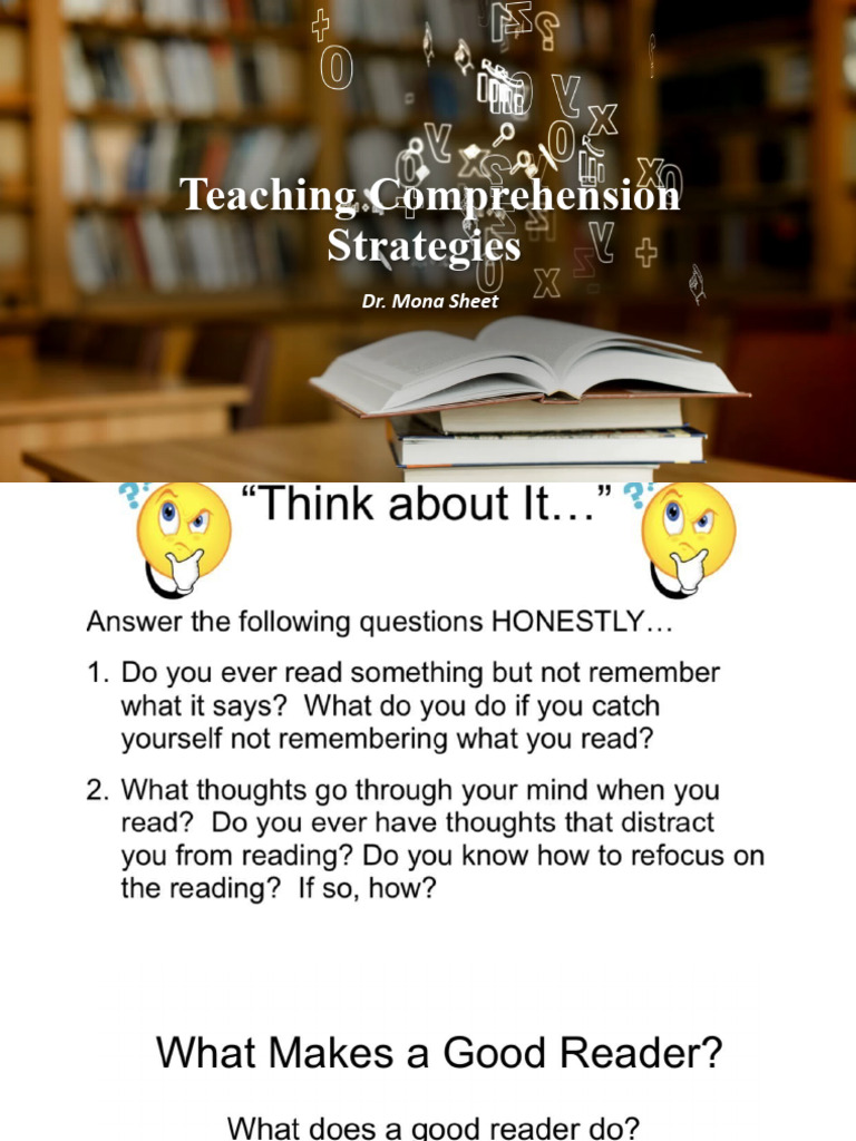 Teaching Comp ppt-1 | PDF | Reading Comprehension | Learning