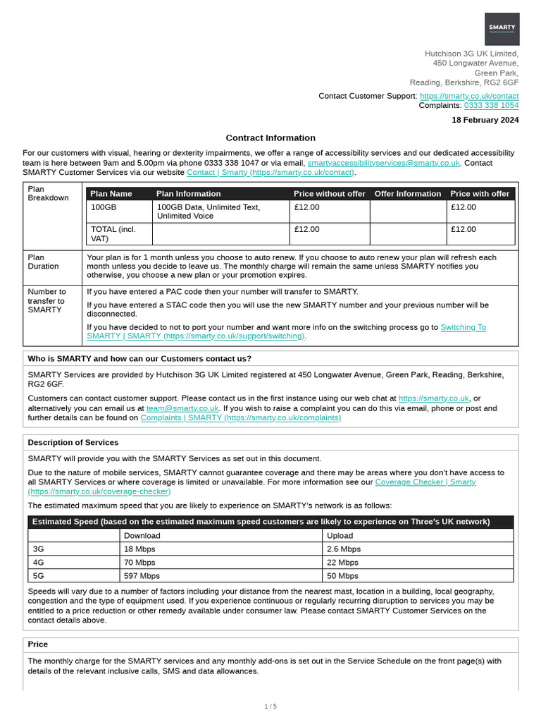 SMARTY Mobile Plan Details and Support | PDF | Roaming | Wi Fi