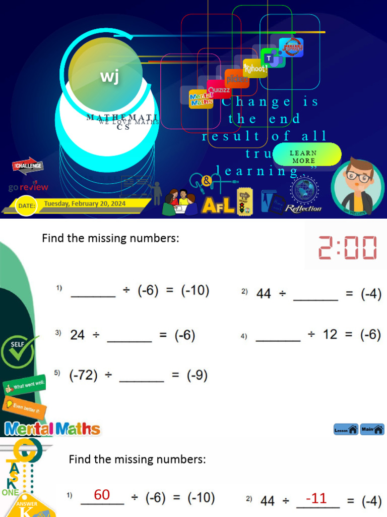 103 ORDER OF OPERATIONS - With Directed Numbers - Final 10 | PDF | Mathematics | Computer ...