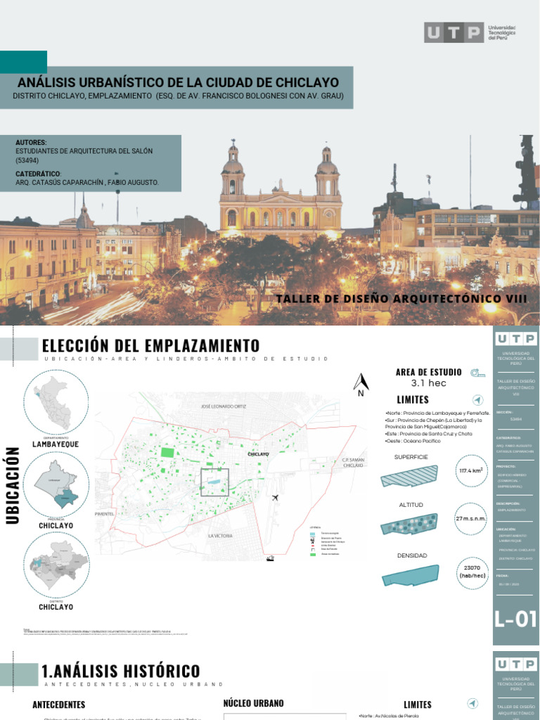 S4s1 DIAGNÓSTICO URBANO CHICLAYO | Descargar gratis PDF | Perú | Planificación urbana