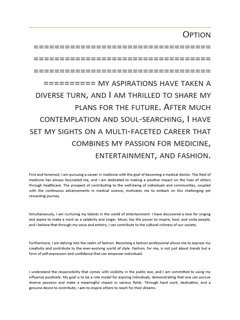 Letter Future Career | PDF | Health Care | Preventive Healthcare