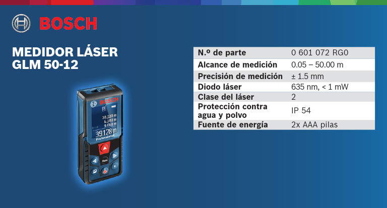 Ficha Técnica - GLM 50-12 | PDF