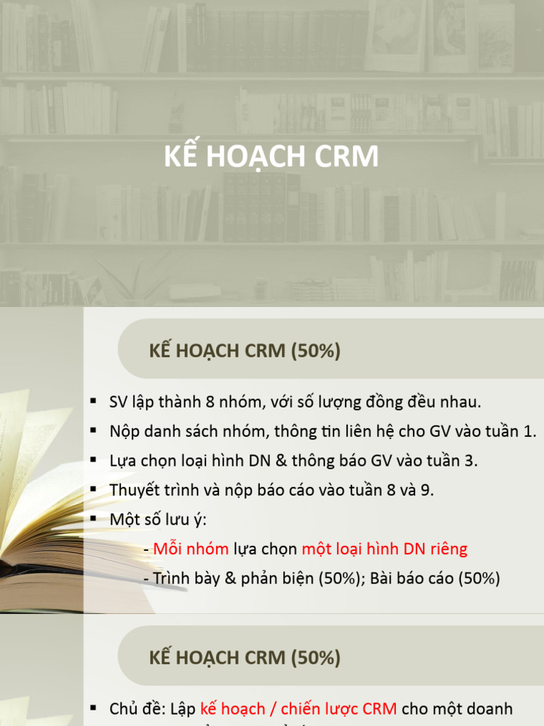 Hướng dẫn nộp Kế hoạch CRM - 2024 | PDF