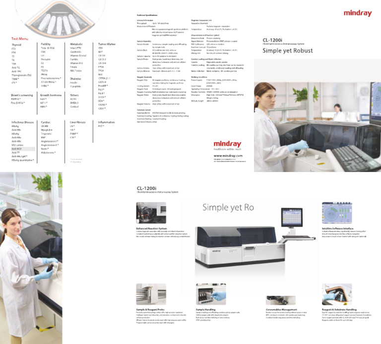 Mindray_CL-1200i_CLIA | PDF