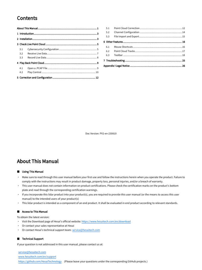 PandarView2 User Manual PV2 en 230810 1 | PDF | Transport Layer Security | Command Line Interface