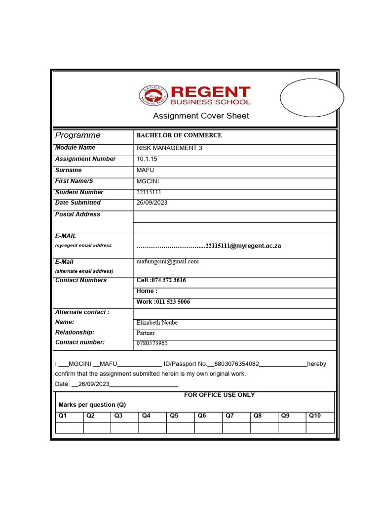 Risk Management 3 | PDF | Quality Assurance | Climate Change