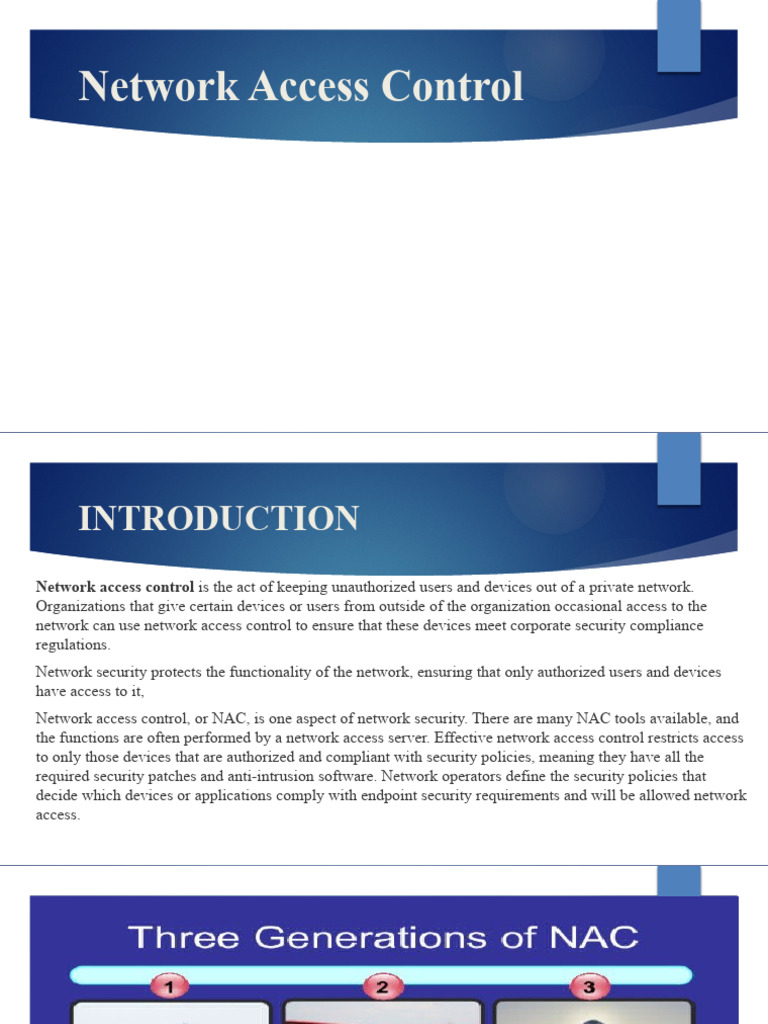 Chapter 16 - Network Access Control | PDF | Computer Network | Security