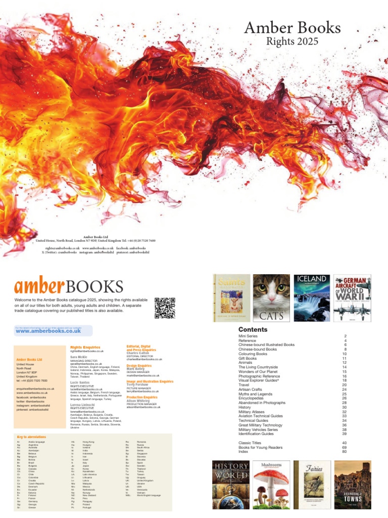 Amber Books Rights Catalog 2025: Titles Available For Licensing | PDF ...