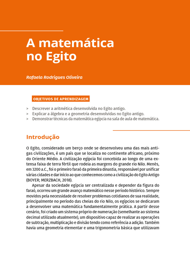 Amostra 3 | Download grátis PDF | Matemática | Antigo Egito