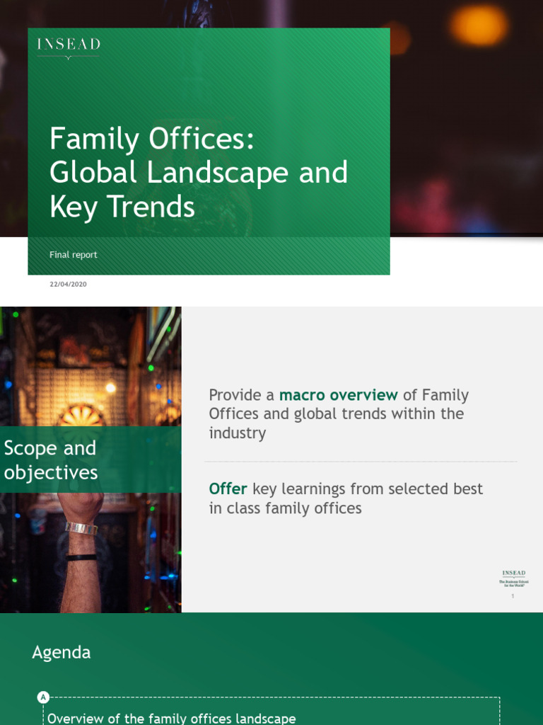 Insead Student Family Offices Global Landscape and Key Trends 2020 ...