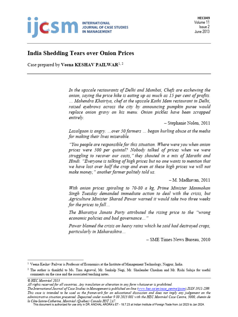 Eco Case Study | PDF | Exports | Prices