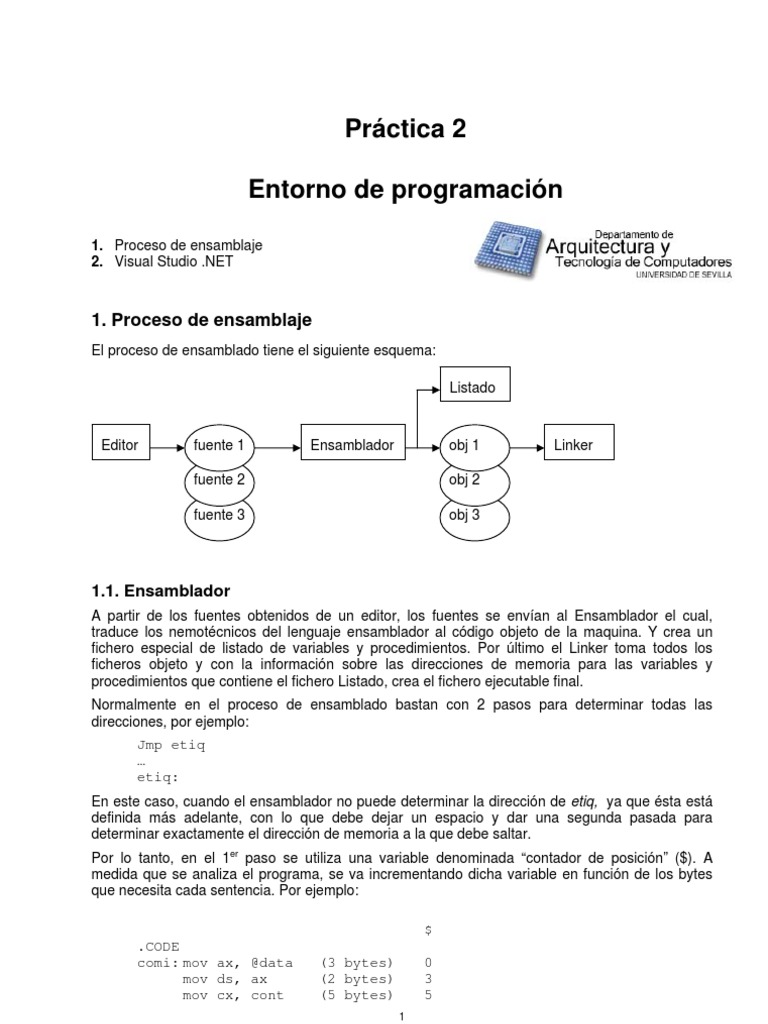 Assembler Visual C++ | PDF | Lenguaje ensamblador | Compilador