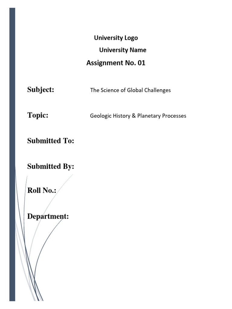 Science of Global Challenges Assignment | PDF | Earth | Erosion