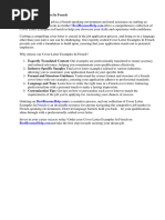 Formal Job Application Letter in French | PDF | Human Communication
