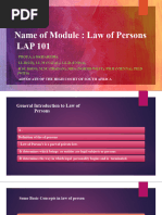 Law of Persons Chapter 1 Notes | PDF | Precedent | Common Law