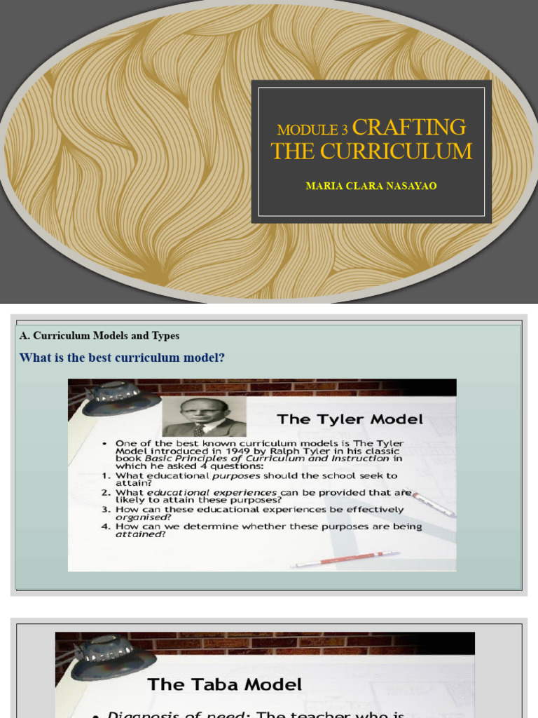 Module 3 Crafting The Curriculum | PDF | Curriculum | Learning